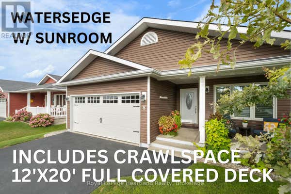 8 WINDWARD WAY N, ASHFIELD-COLBORNE-WAWANOSH (COLBORNE), ON N7A 0B2 ...